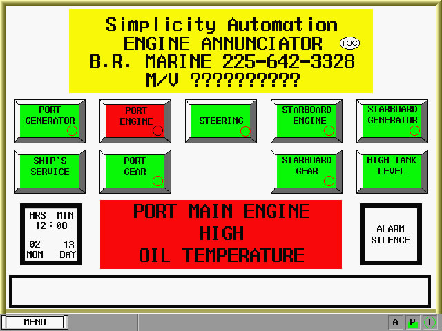 Baton Rouge Marine Electrical Service- Engine Annunciator/Alarm/Monitor ...